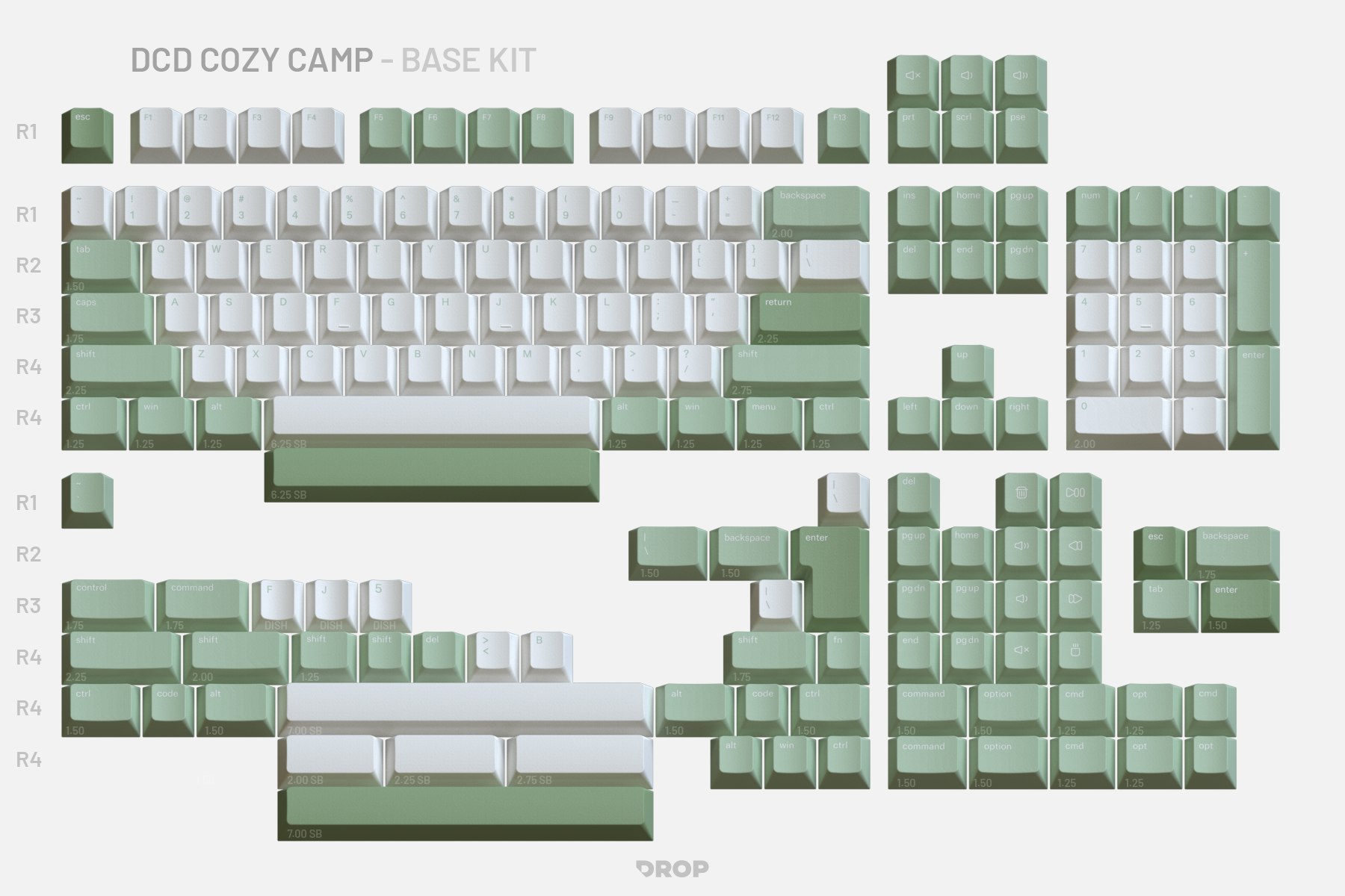 Drop DCD Cozy Camp Keycap Set | Mechanical Keyboards | Keycaps | Custom Keycaps | Drop